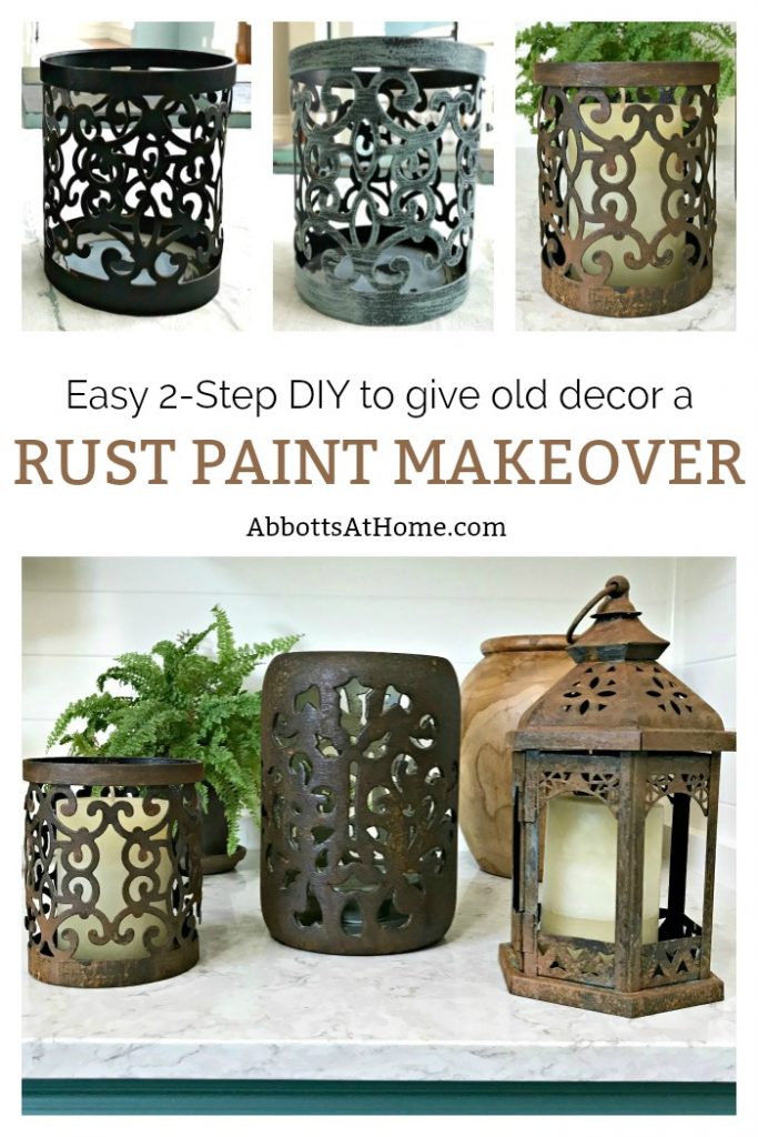 Update Old Decor with this DIY Rust Paint Technique - Abbotts At Home